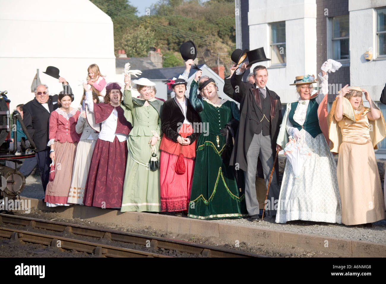 Victorian weekend October 2005 at Ffestiniog Steam Railway at ...