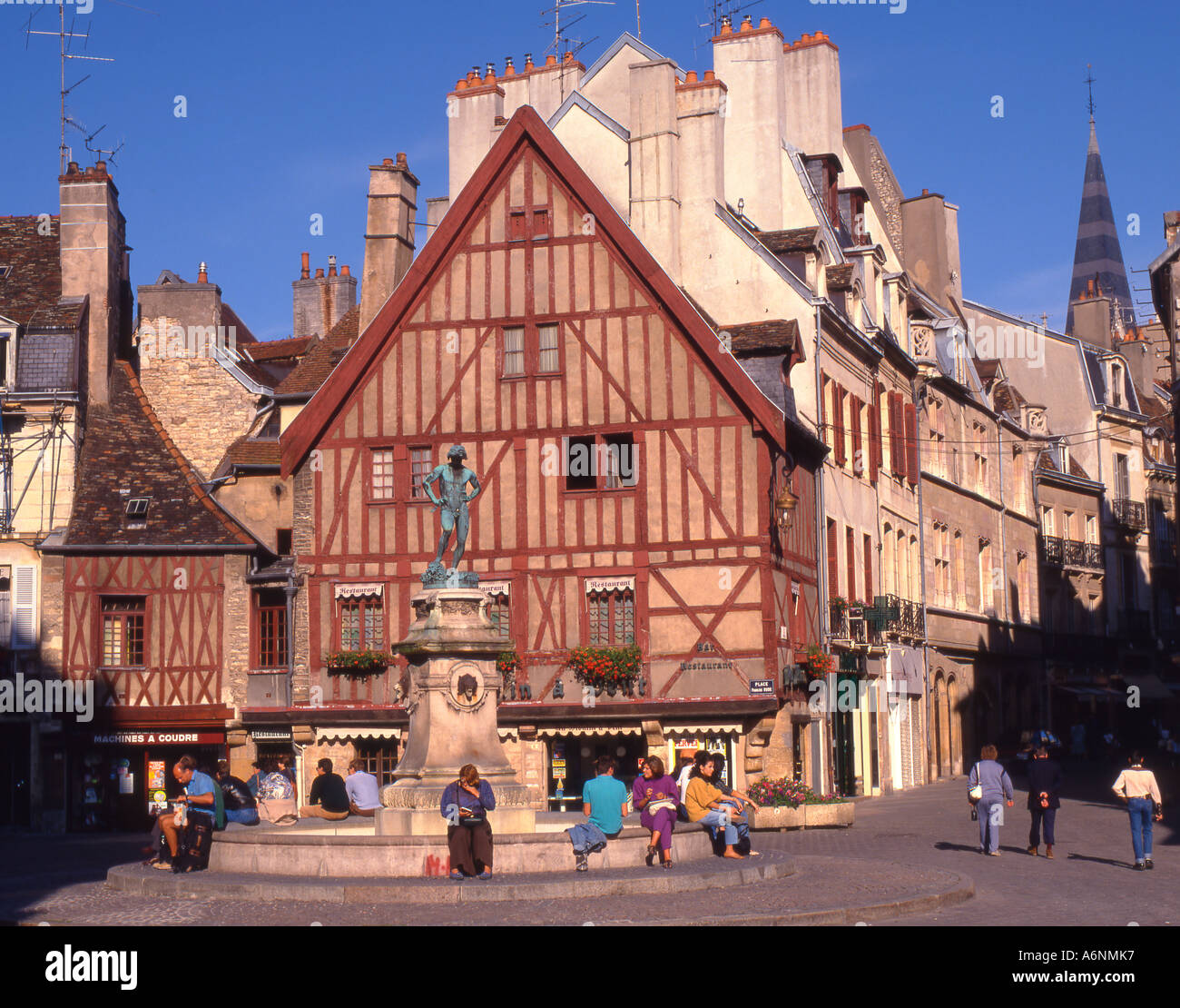 France Bourgogne Dijon Place François Rude Stock Photo - Alamy