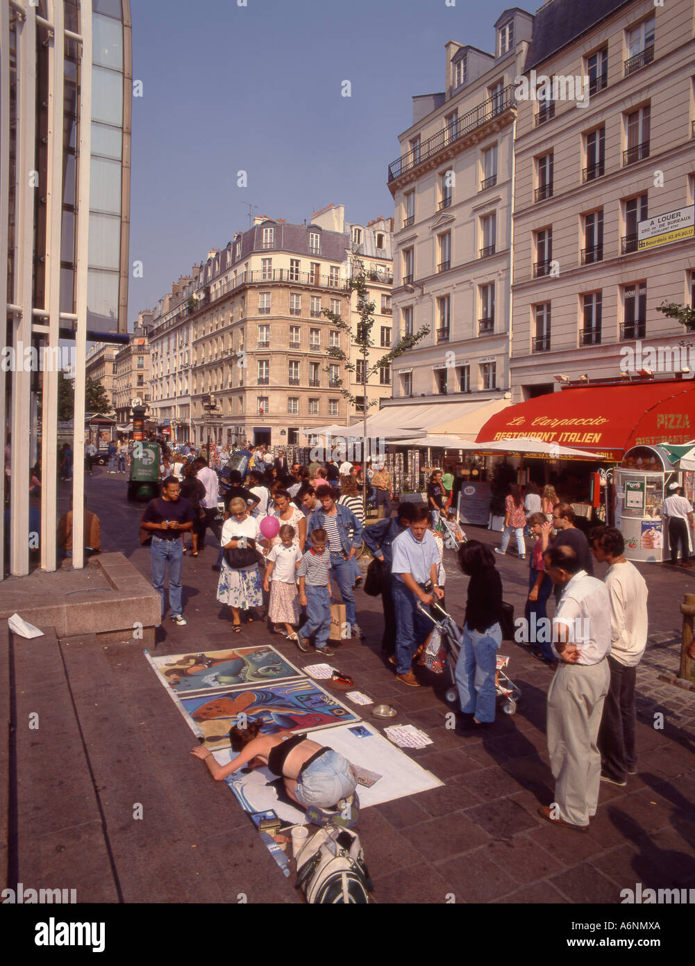 France Paris Forum des Halles rue Pierre Lescot Stock Photo - Alamy