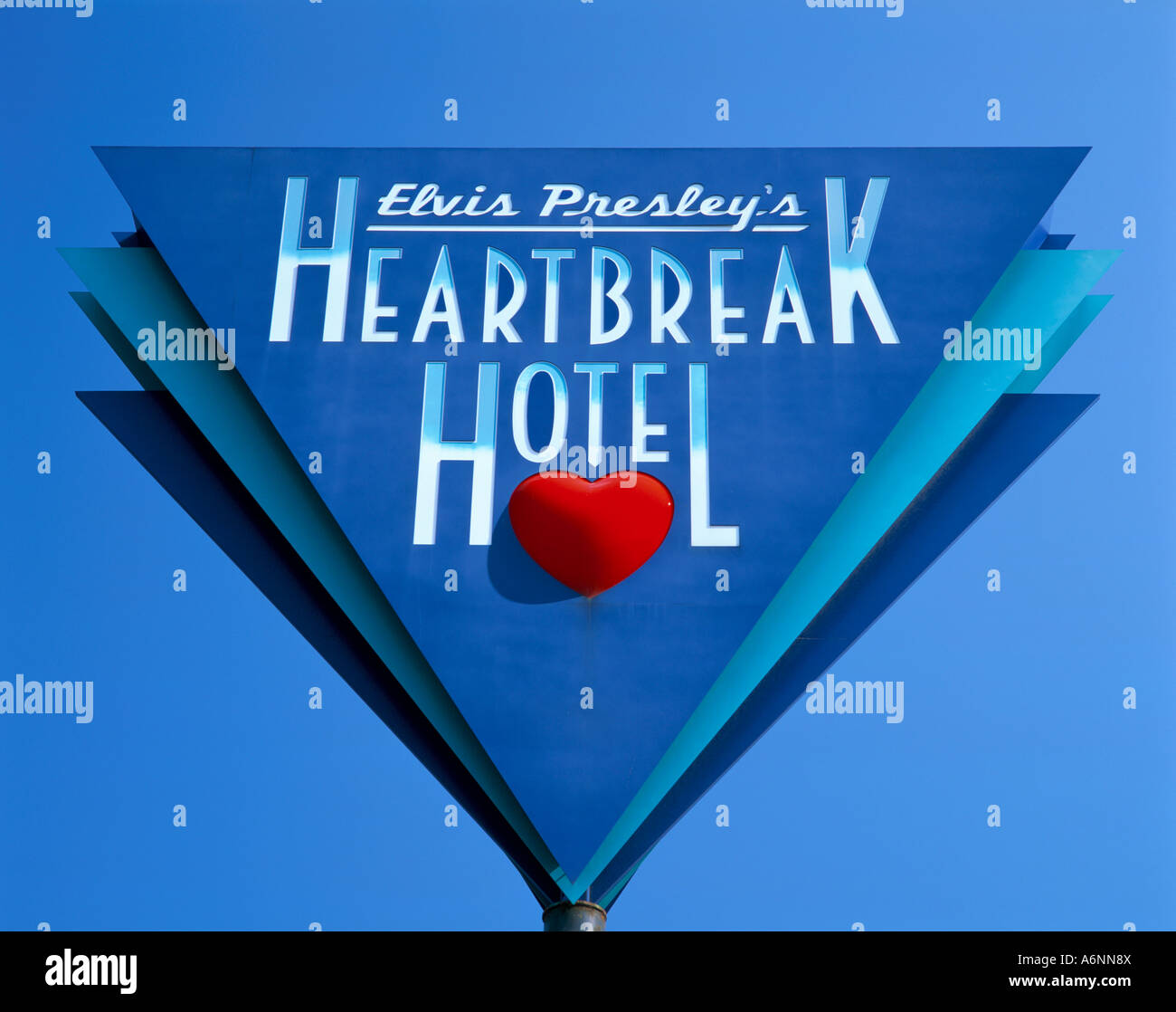 Elvis Presley s Heartbreak Hotel sign Memphis Tennessee United States ...
