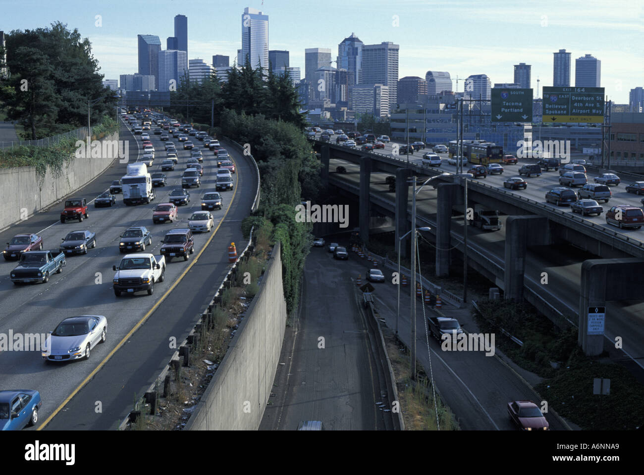 American interstate highway system overpass hi-res stock photography ...