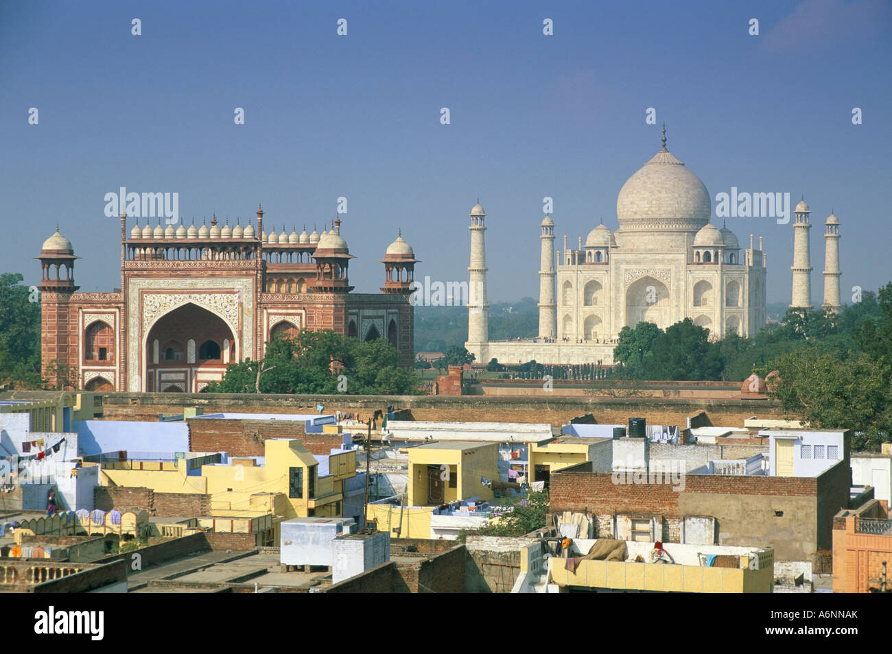 Taj Mahal UNESCO World Heritage Site Agra Uttar Pradesh state India ...