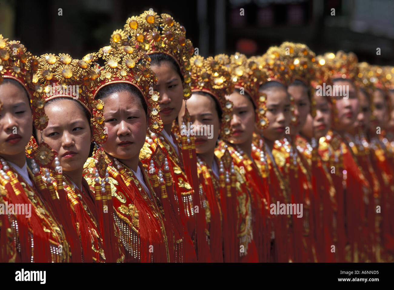 Seattle chinese community girls drill team hi-res stock photography and ...