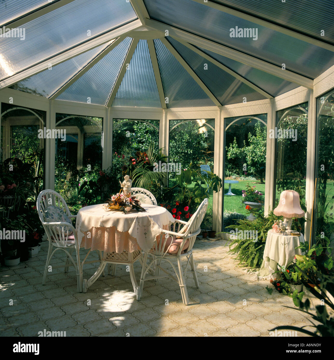 Interior of a conservatory United Kingdom Europe Stock Photo - Alamy