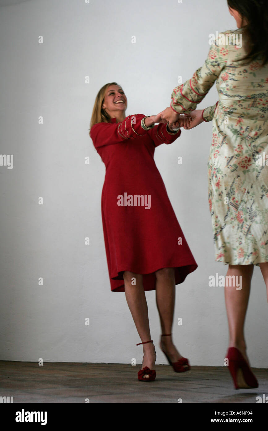 two women playing around Stock Photo - Alamy