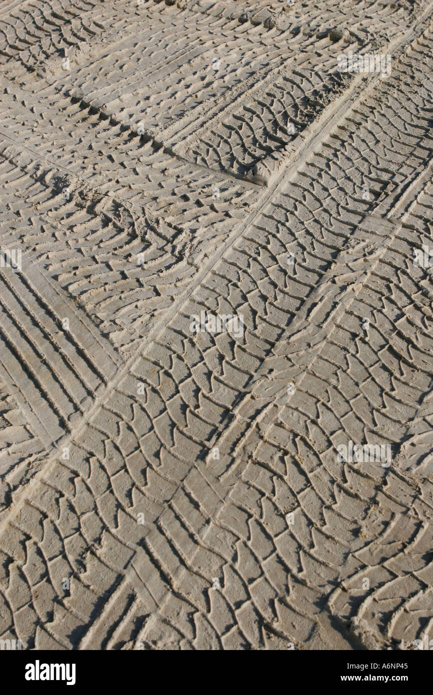 vehicle tracks in sand Stock Photo - Alamy