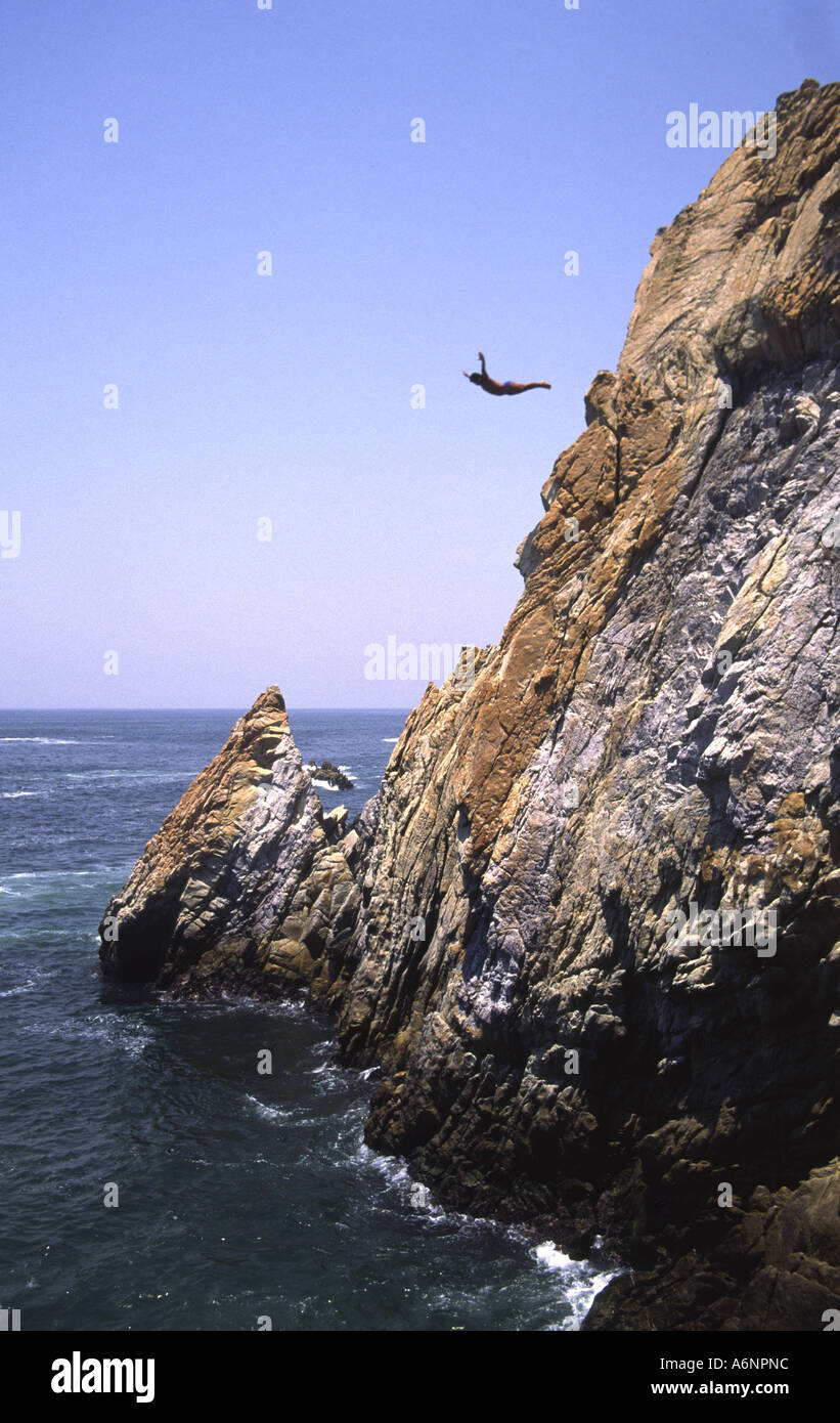 La Quebrada Cliff Diver Acapulco Mexico Stock Photo - Alamy