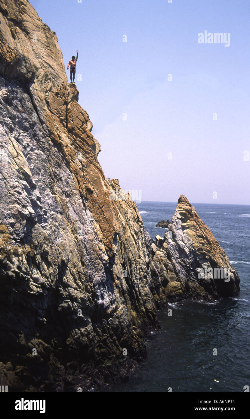 La Quebrada Cliff Diver Acapulco Mexico Stock Photo - Alamy