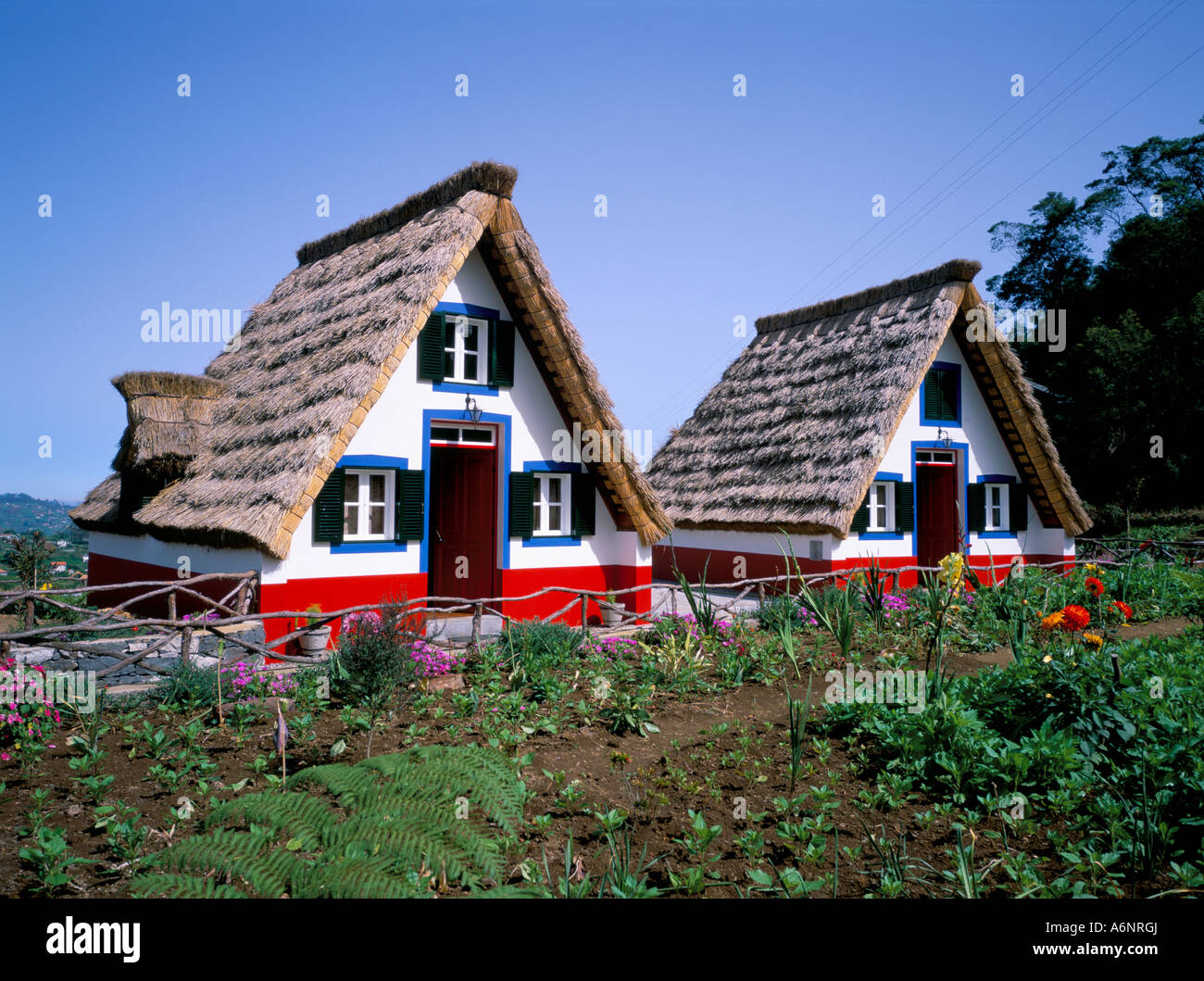 Traditional houses at Santana Madeira Portugal Europe Stock Photo - Alamy