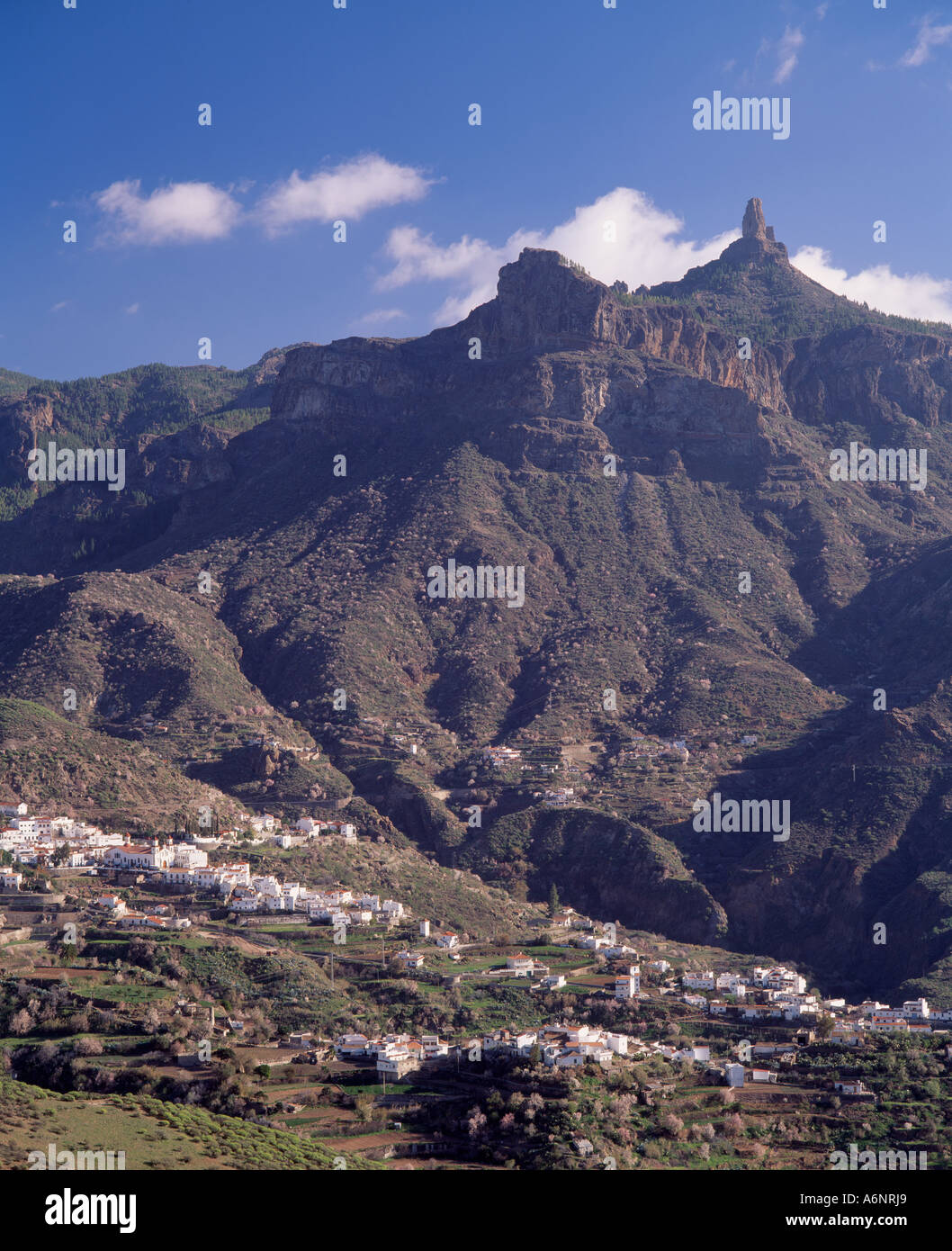 Tejeda village in mountain hi-res stock photography and images - Alamy