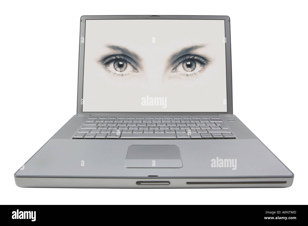 Cctv watching woman Cut Out Stock Images & Pictures - Alamy