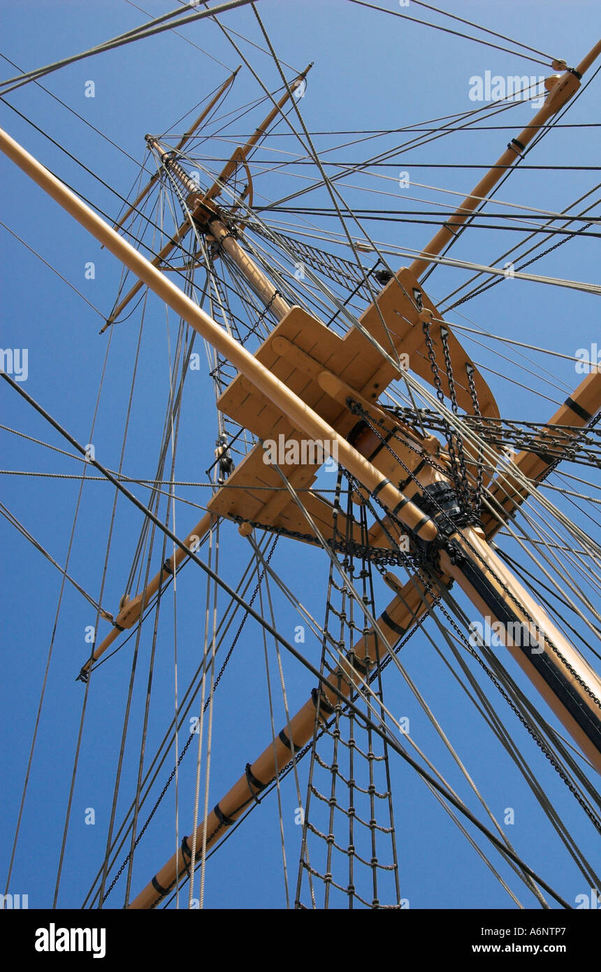 Mast and rigging Stock Photo - Alamy