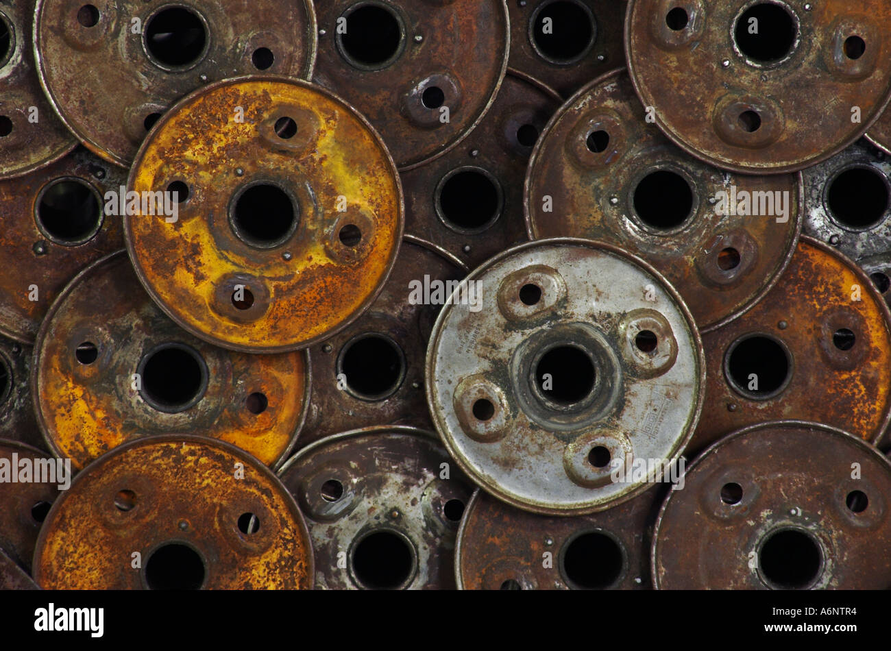 Circular metal discs hi-res stock photography and images - Alamy