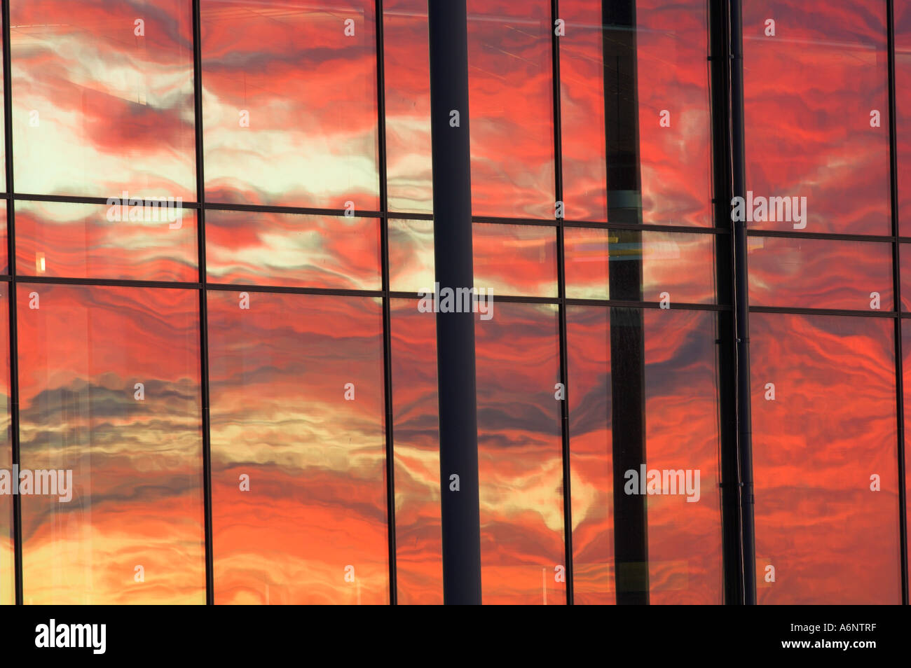 Windows at sunrise Stock Photo - Alamy