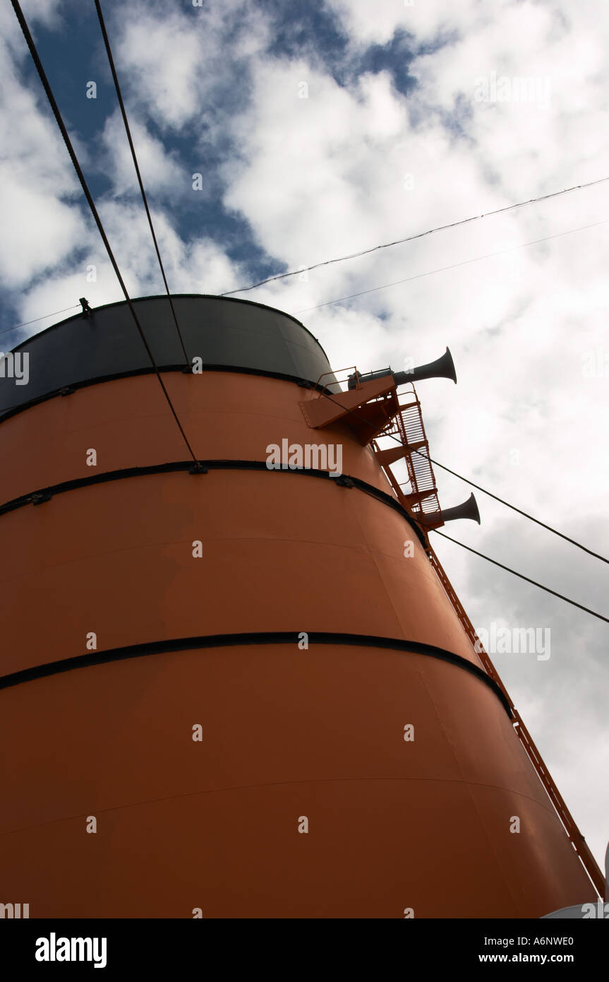 Funnel on The Queen Mary in Long Beach ocean liner turned historic ...