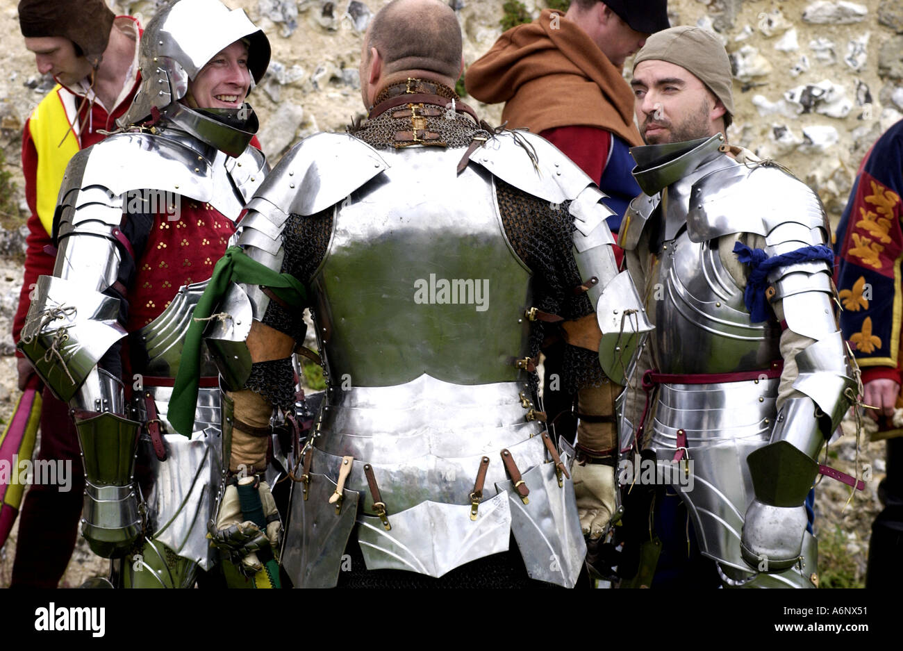 Fighting old battles Staging a medieval tournament Stock Photo - Alamy