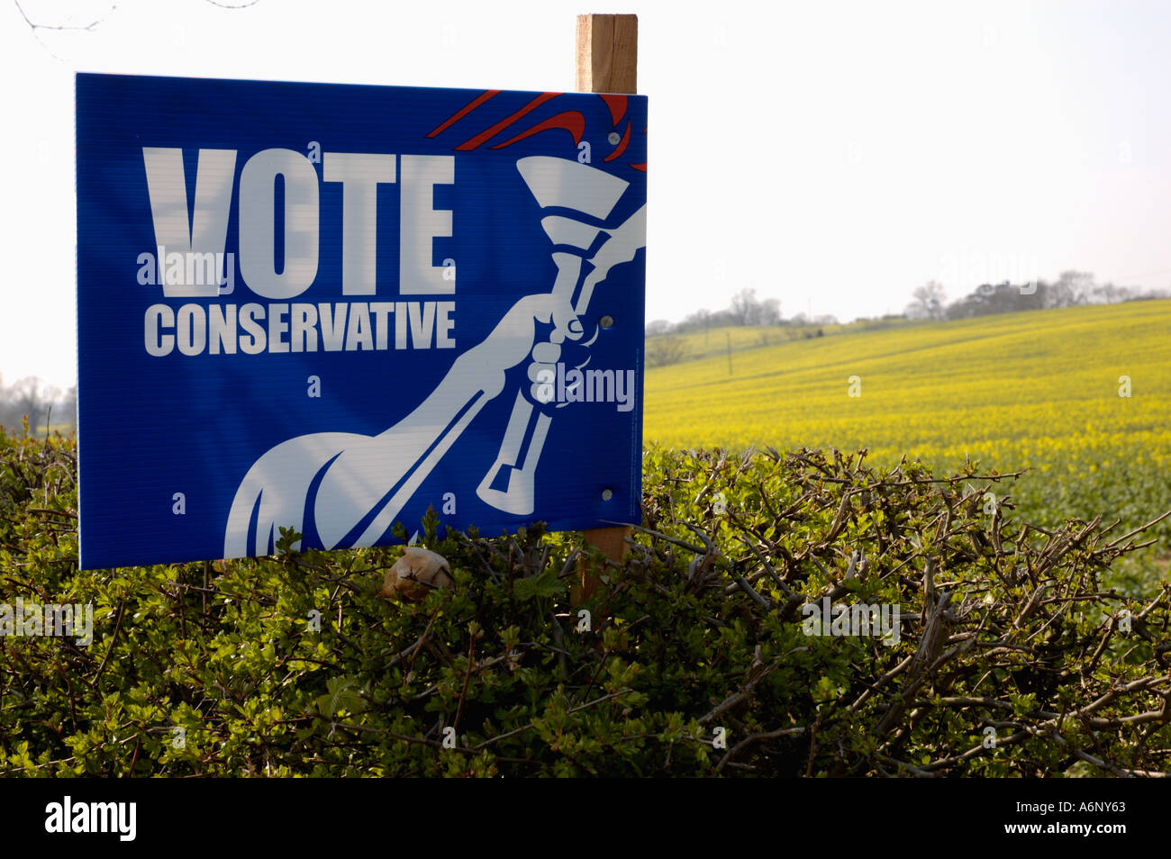 Conservative election billboard hi-res stock photography and images - Alamy