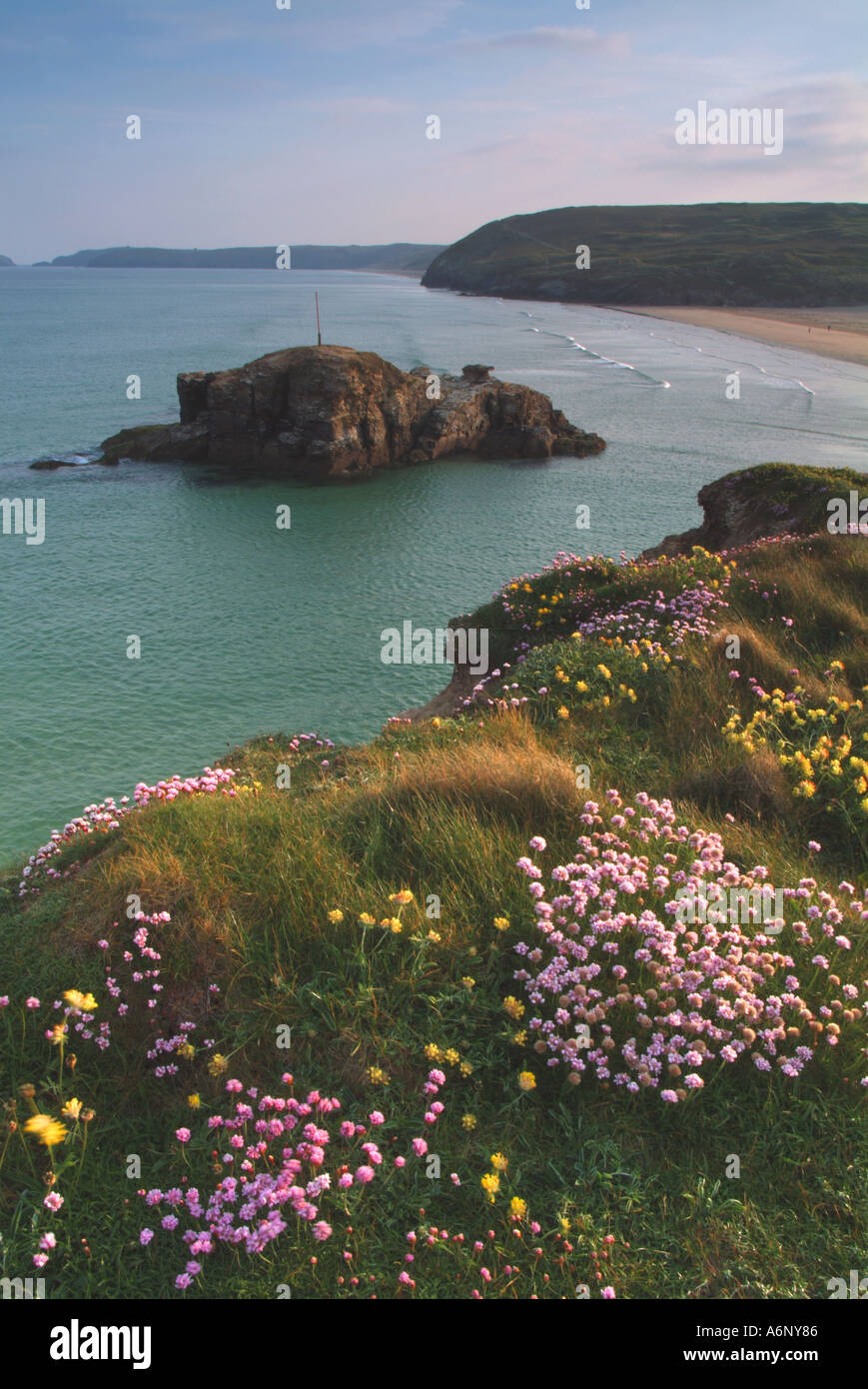 Chapel rock on perranporth beach hi-res stock photography and images ...