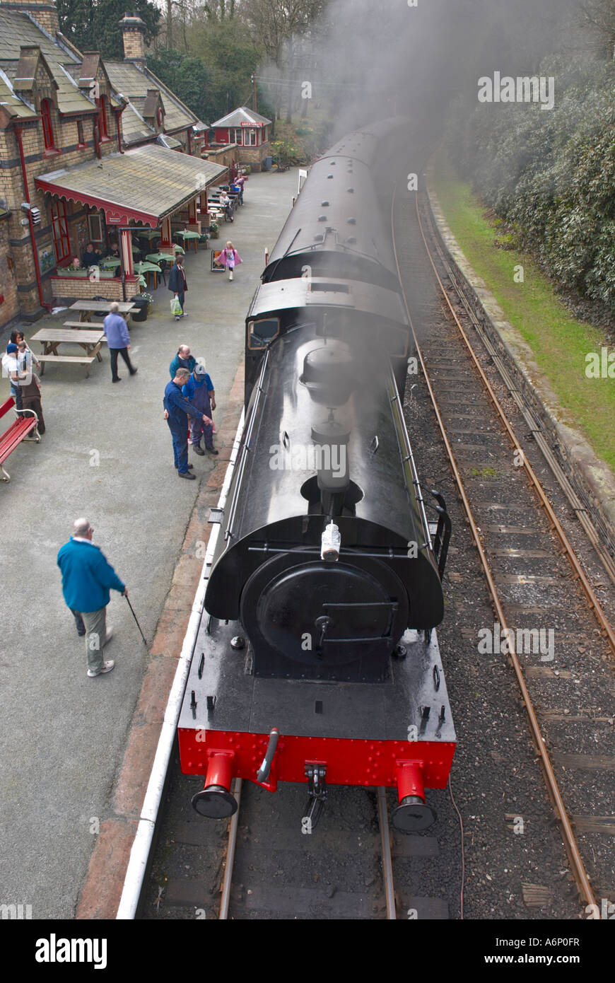 Preserved Steam Train. Lakeside and Haverthwaite Railway Stock Photo ...