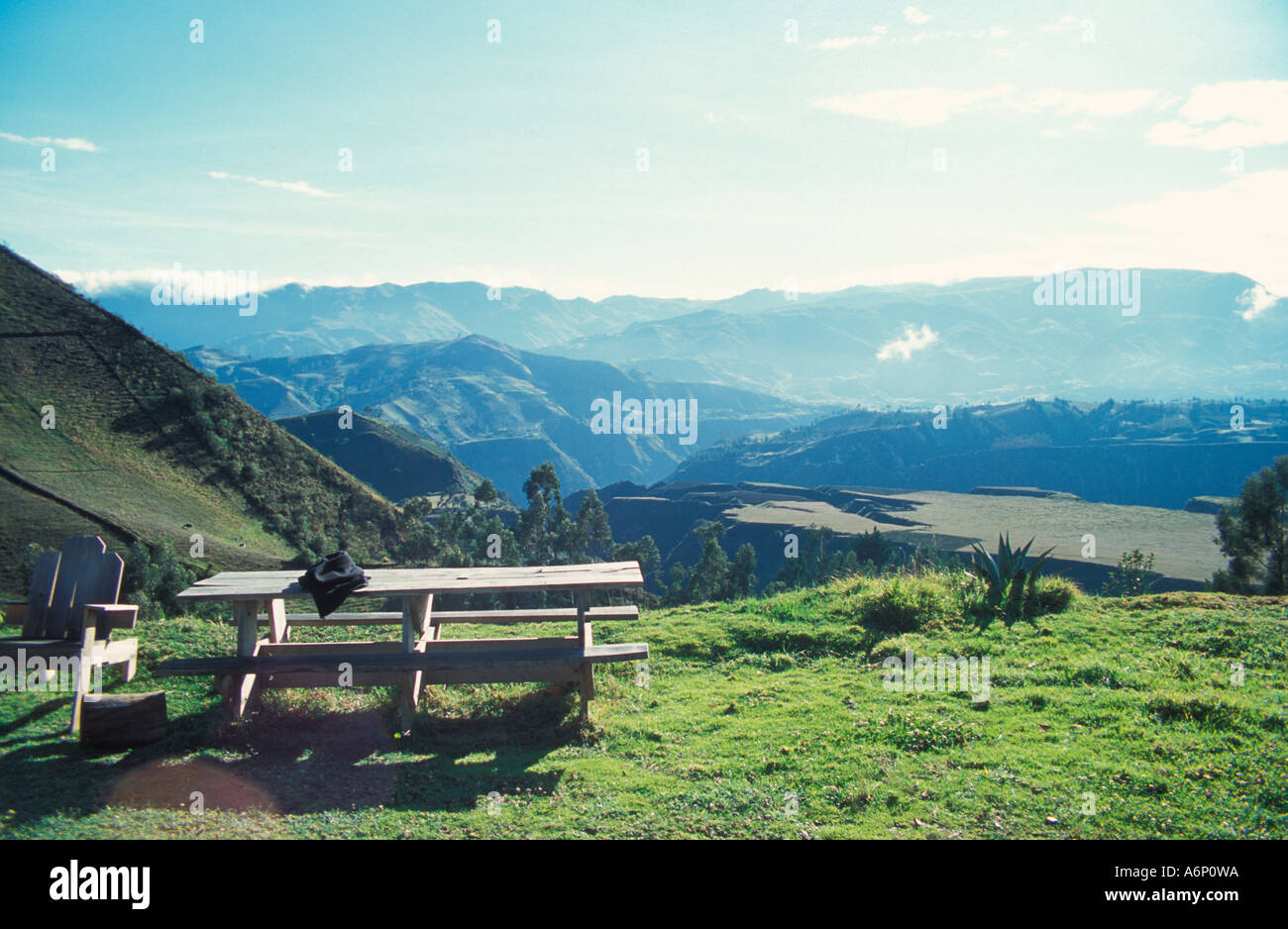 The Andes - View from guest cabins at Black Sheep Inn, Chugchilan ...