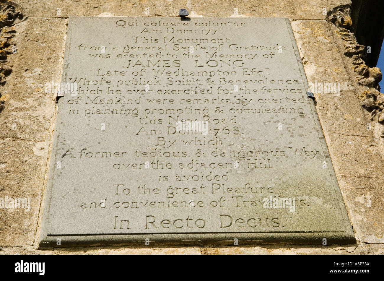 James Long late of Wedhampton. "Lion Monument". Etchilhampton Wiltshire ...