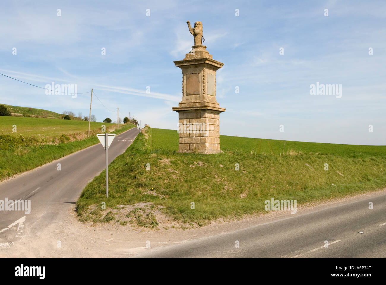 James Long late of Wedhampton. Lion Monument. Etchilhampton, Wiltshire ...