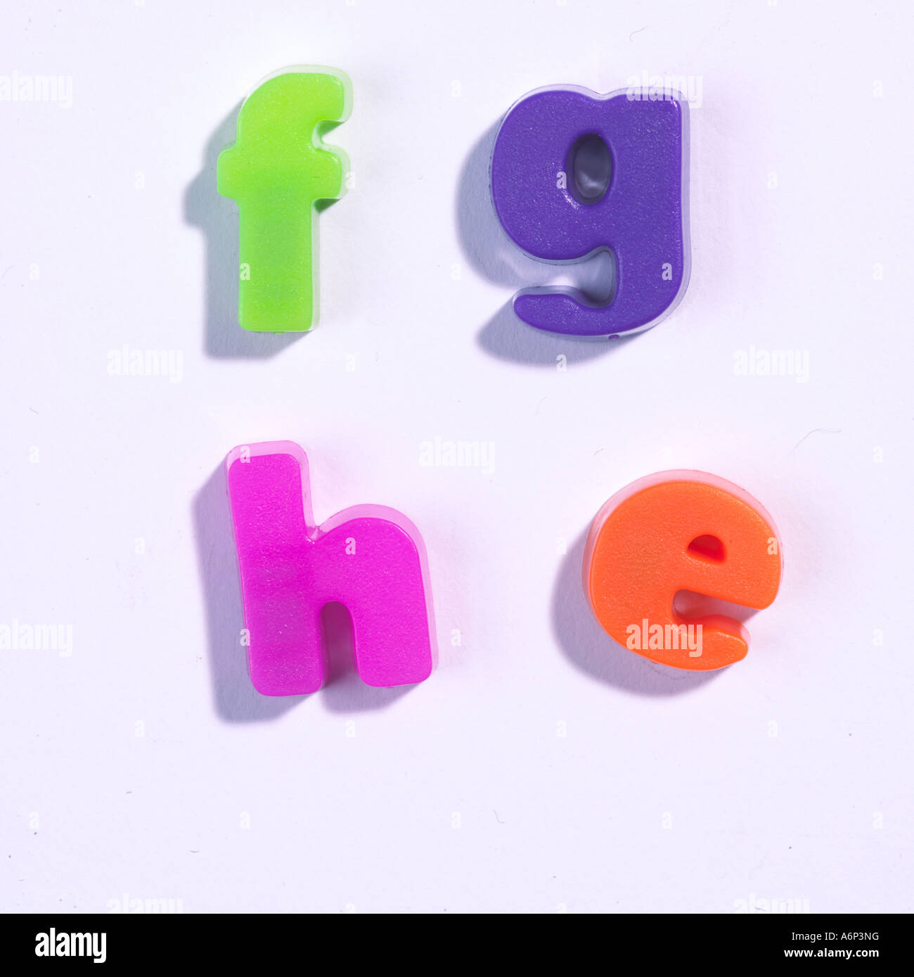 e-f-g-h- childrens alphabet letters Stock Photo - Alamy