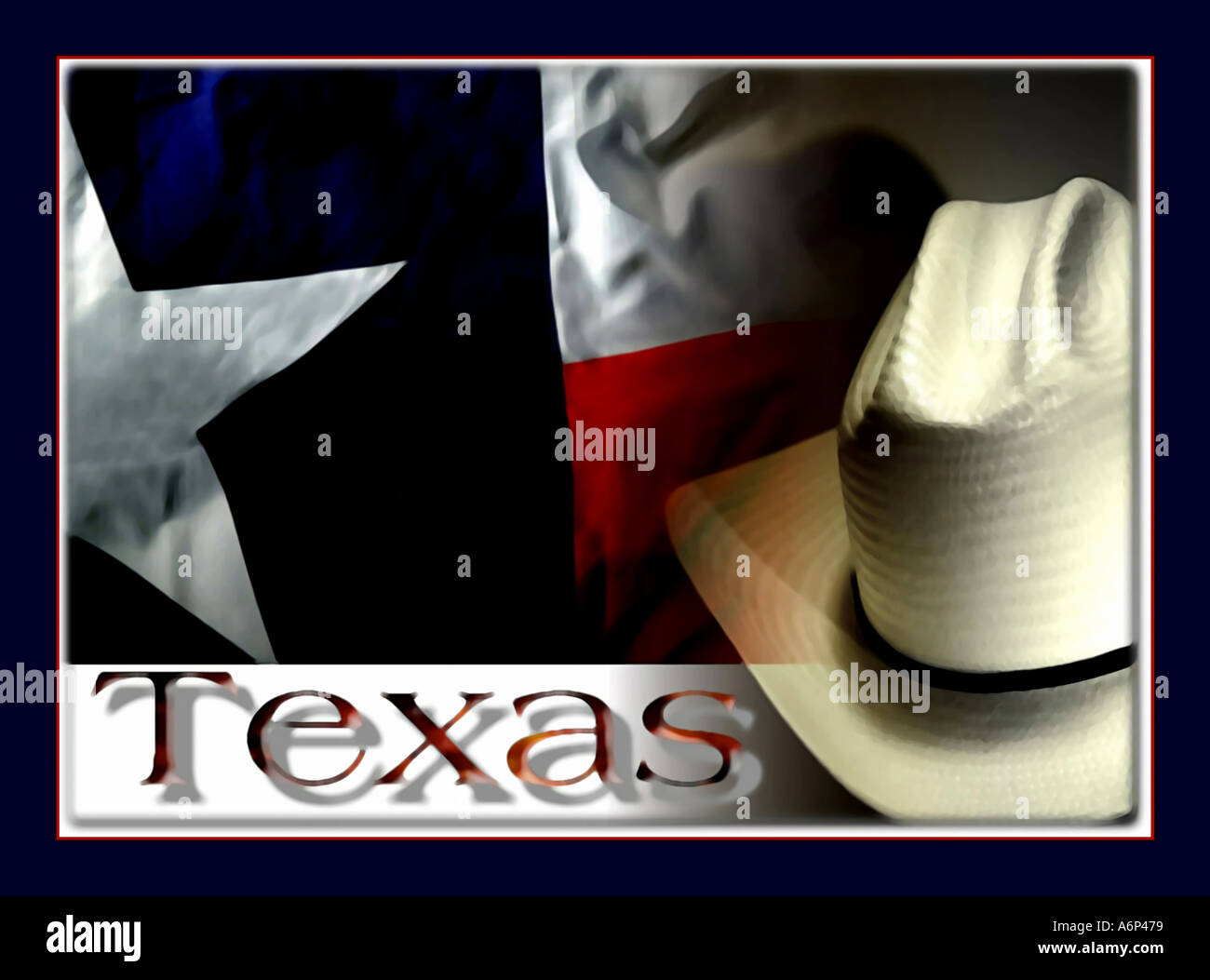 Texas Symbols Icons Stock Photo - Alamy