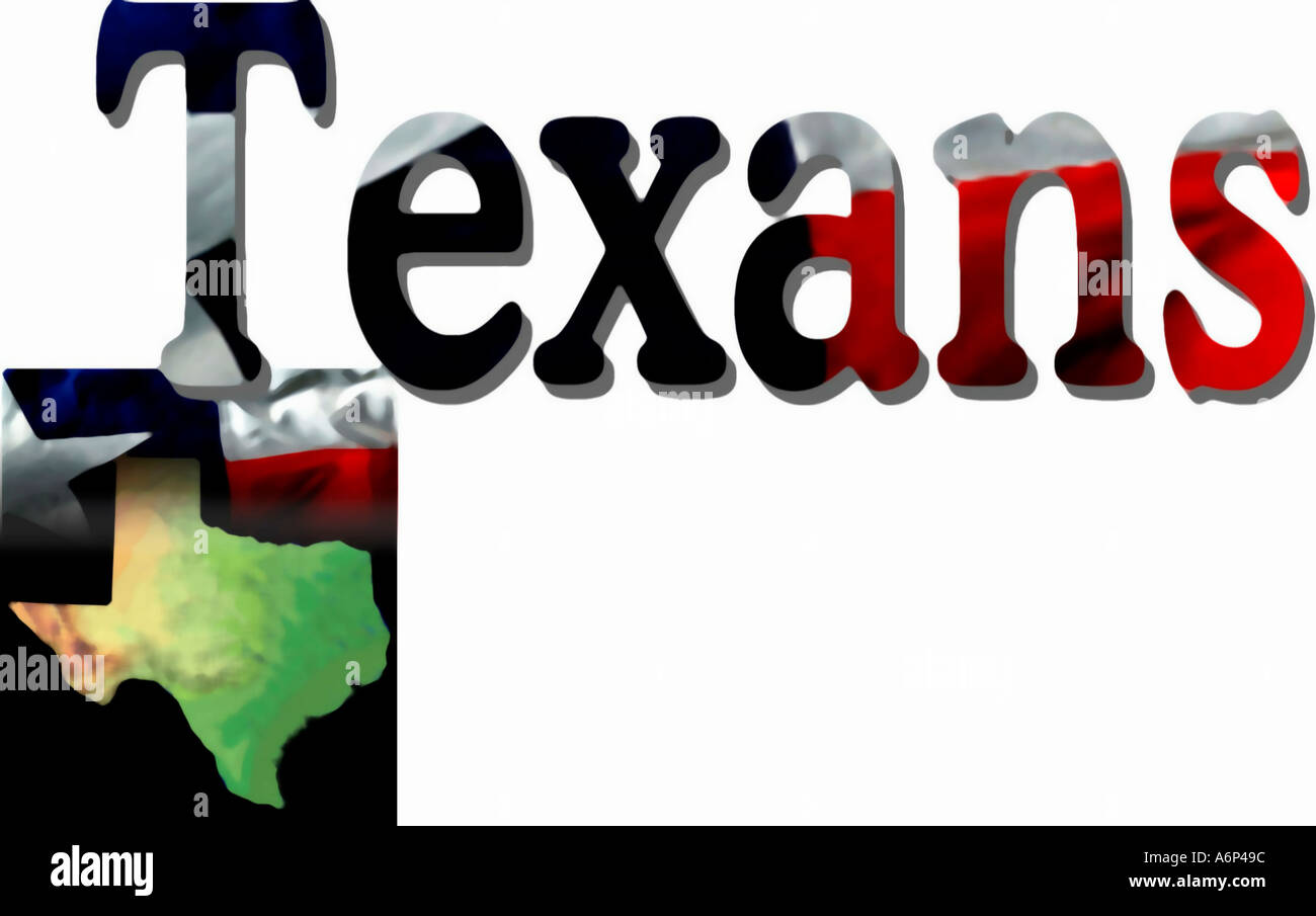 Texas Symbols Icons Stock Photo - Alamy