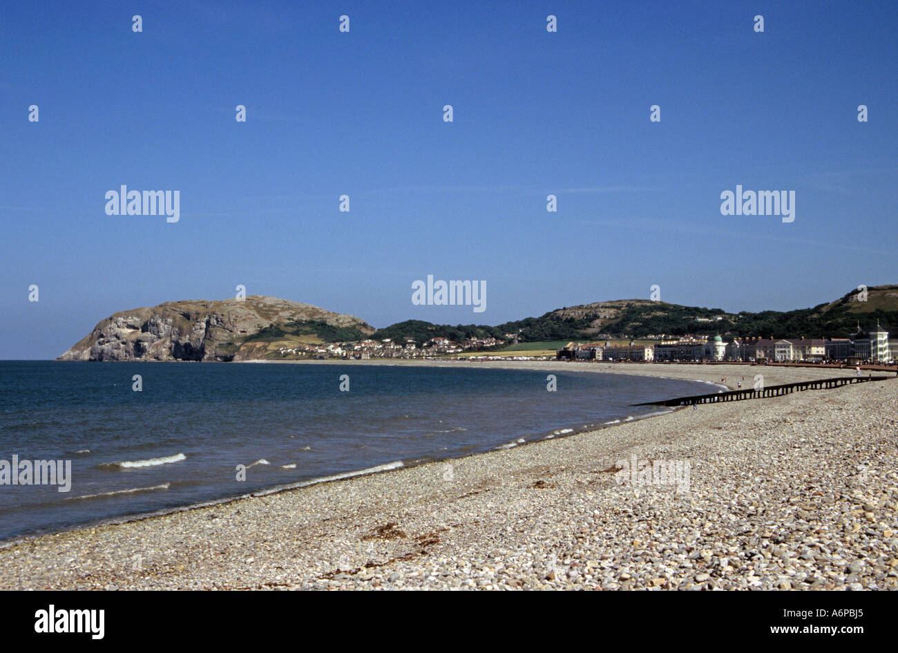 Little Orme from Llandudno beach Stock Photo - Alamy