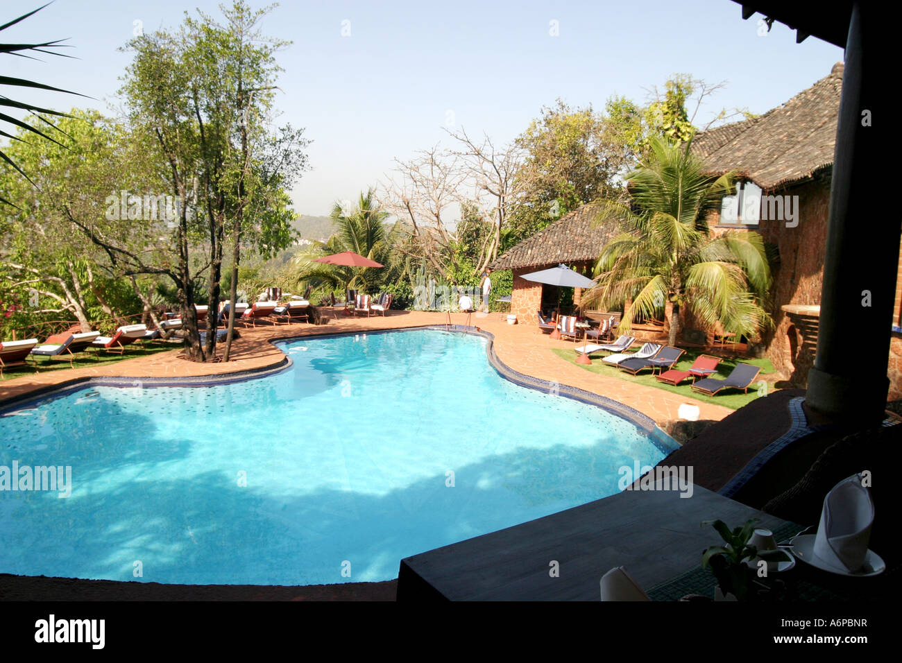Spectacular pool area in the designer Nilaya Hermitage boutique Hotel ...