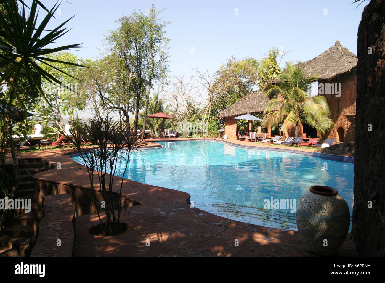 Spectacular pool area in the designer Nilaya Hermitage boutique Hotel ...