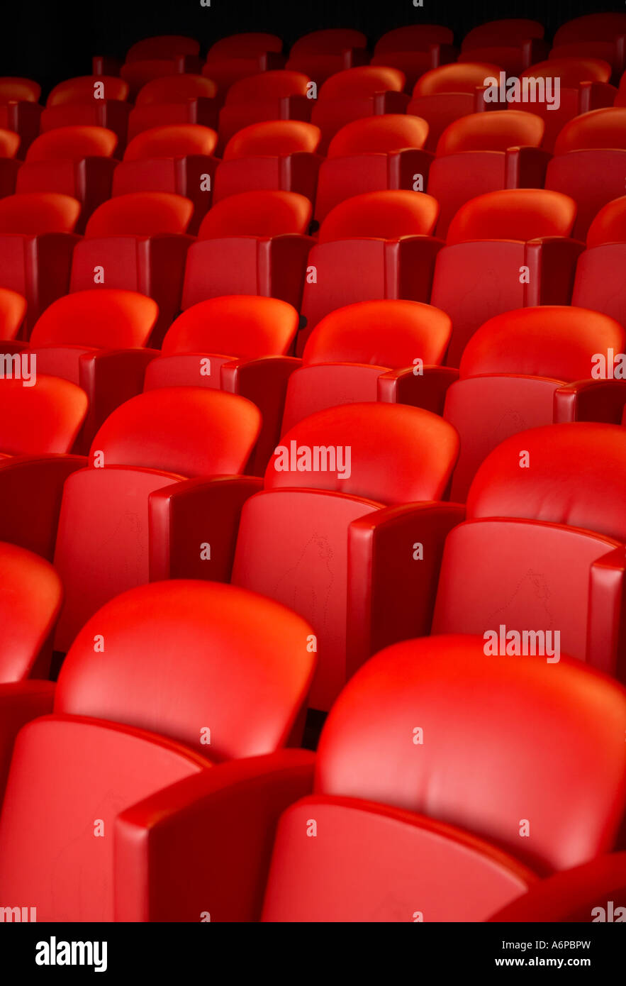 Red cinema seats Stock Photo - Alamy