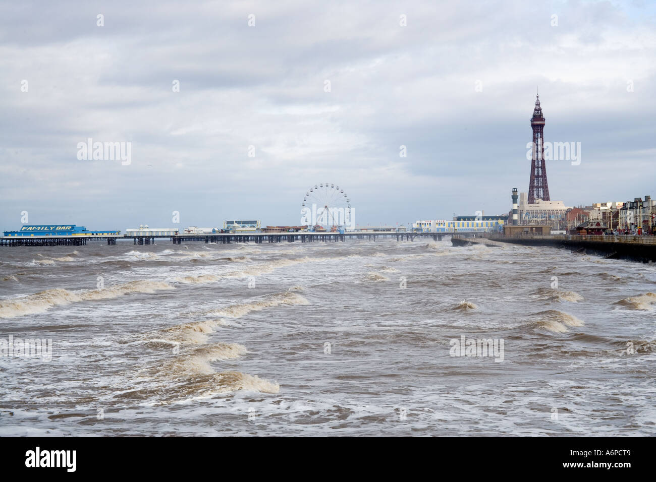 The front and Tower at Blackpool,Lancashire,England Stock Photo - Alamy