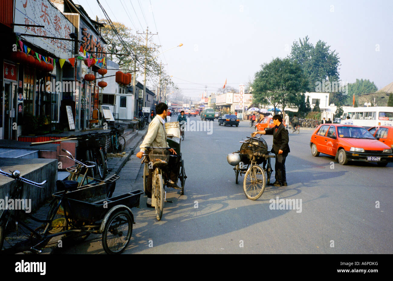 Typical street scene in the back streets of Beijing Stock Photo - Alamy