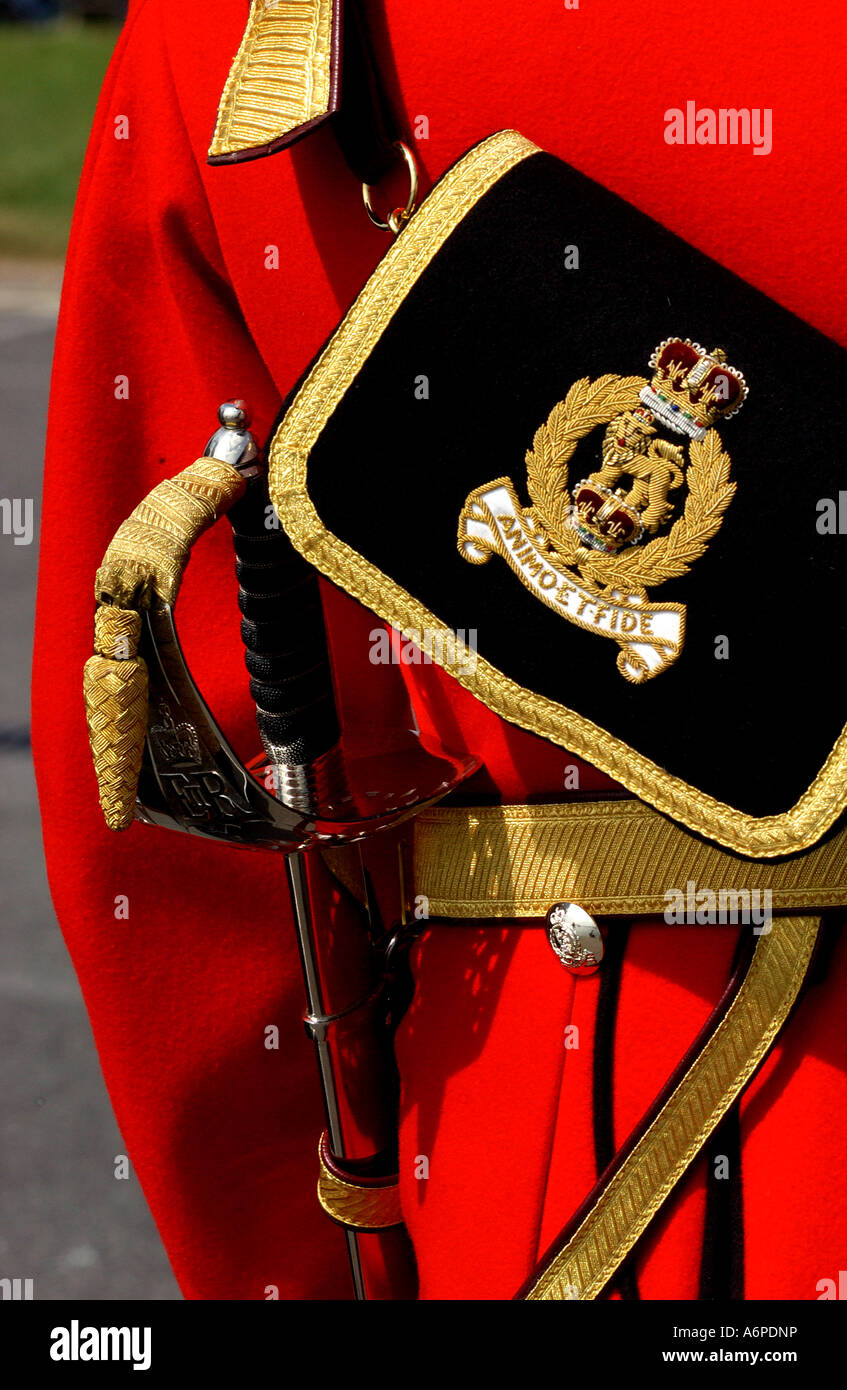 Uniform detail of an officer of the military band of the Adjutant ...