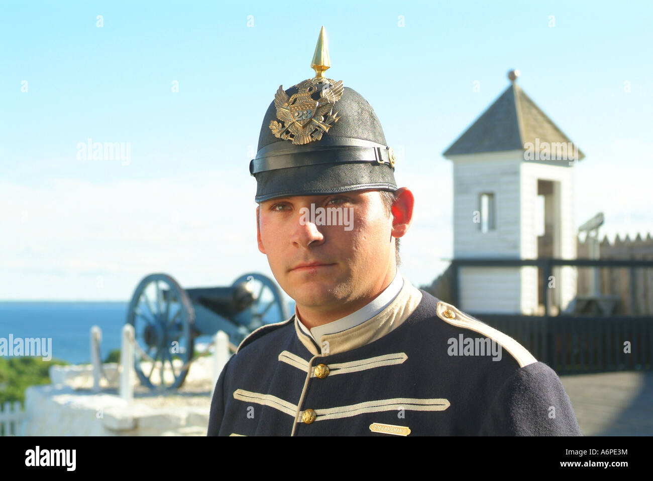 USA Michigan MI Mackinac Island Fort Mackinac costume officer from the ...