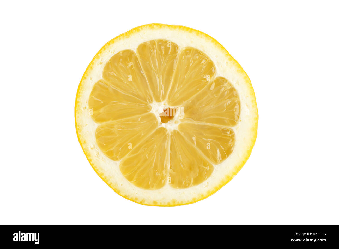 lemon cut in half Stock Photo - Alamy