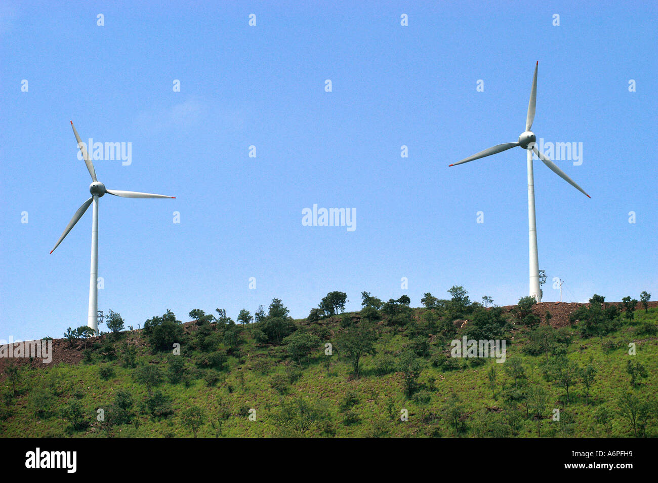 Windmill farms at Chitradurg 250 Kms from Bangalore Karnataka India ...