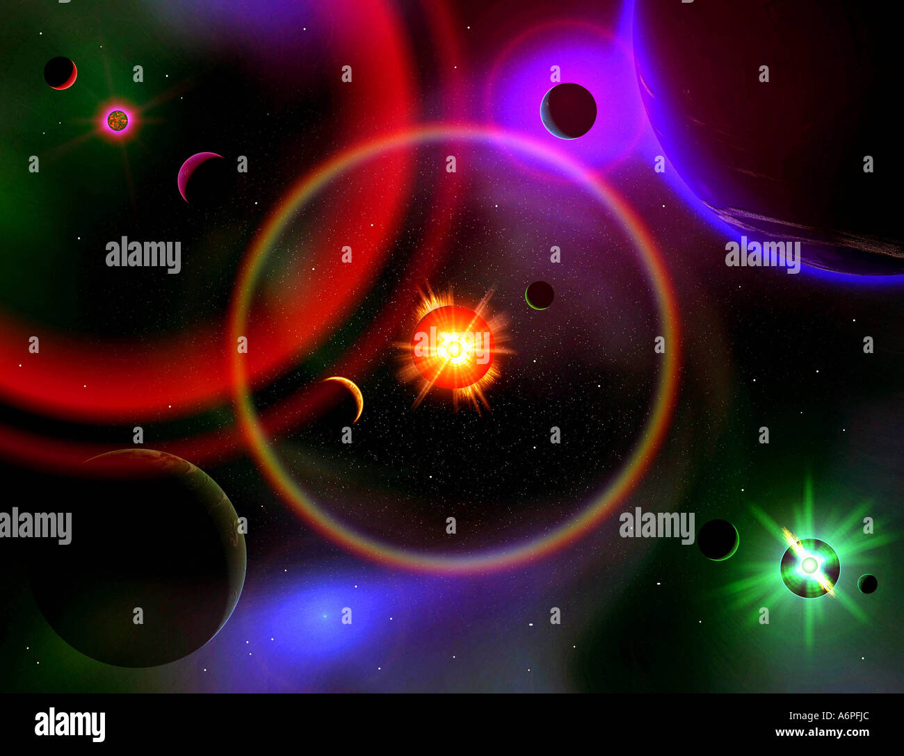 Multiple Star System Stock Photo - Alamy