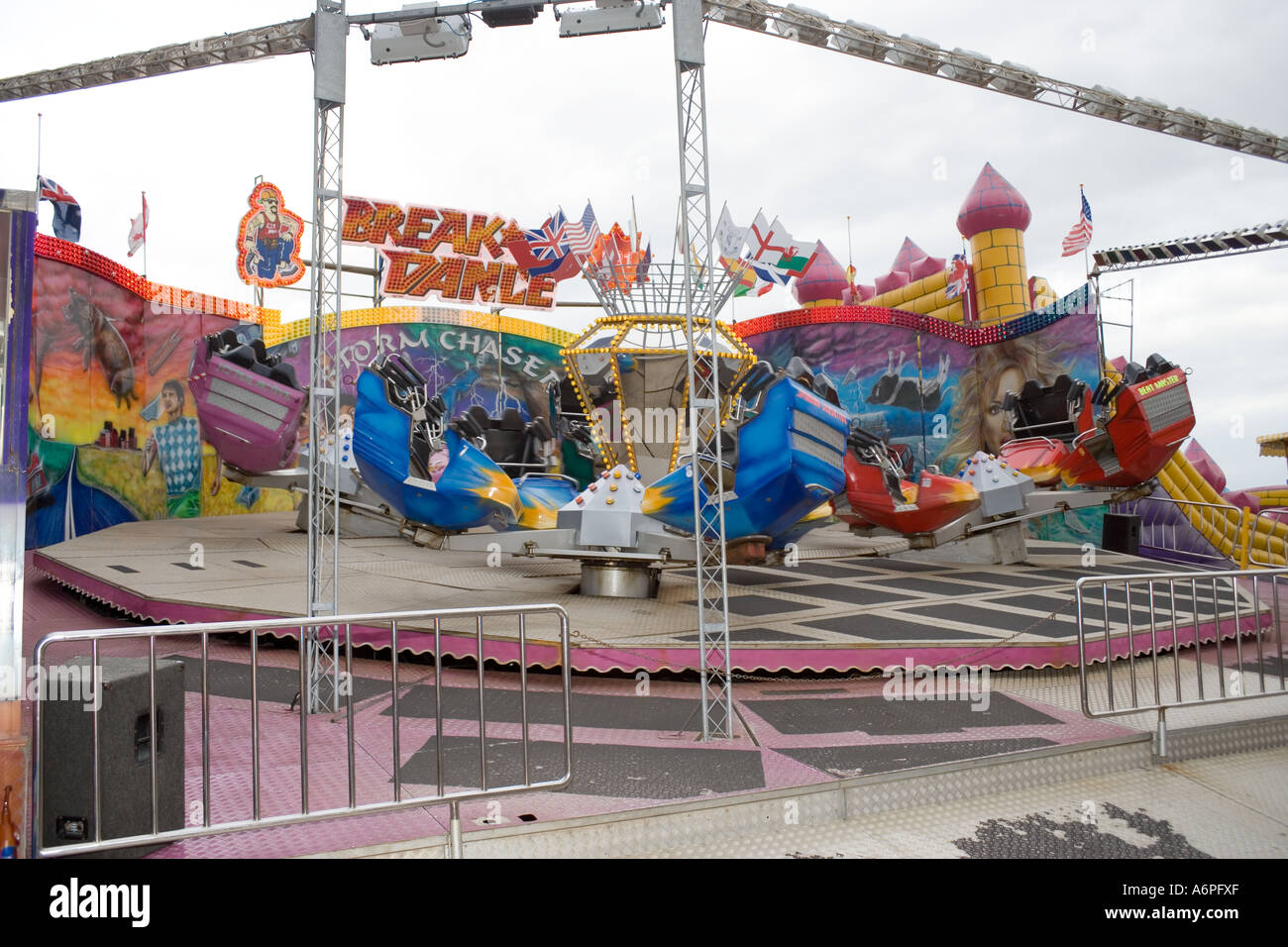 Fun fair on south pier, Blackpool,Lancashire,England Stock Photo - Alamy