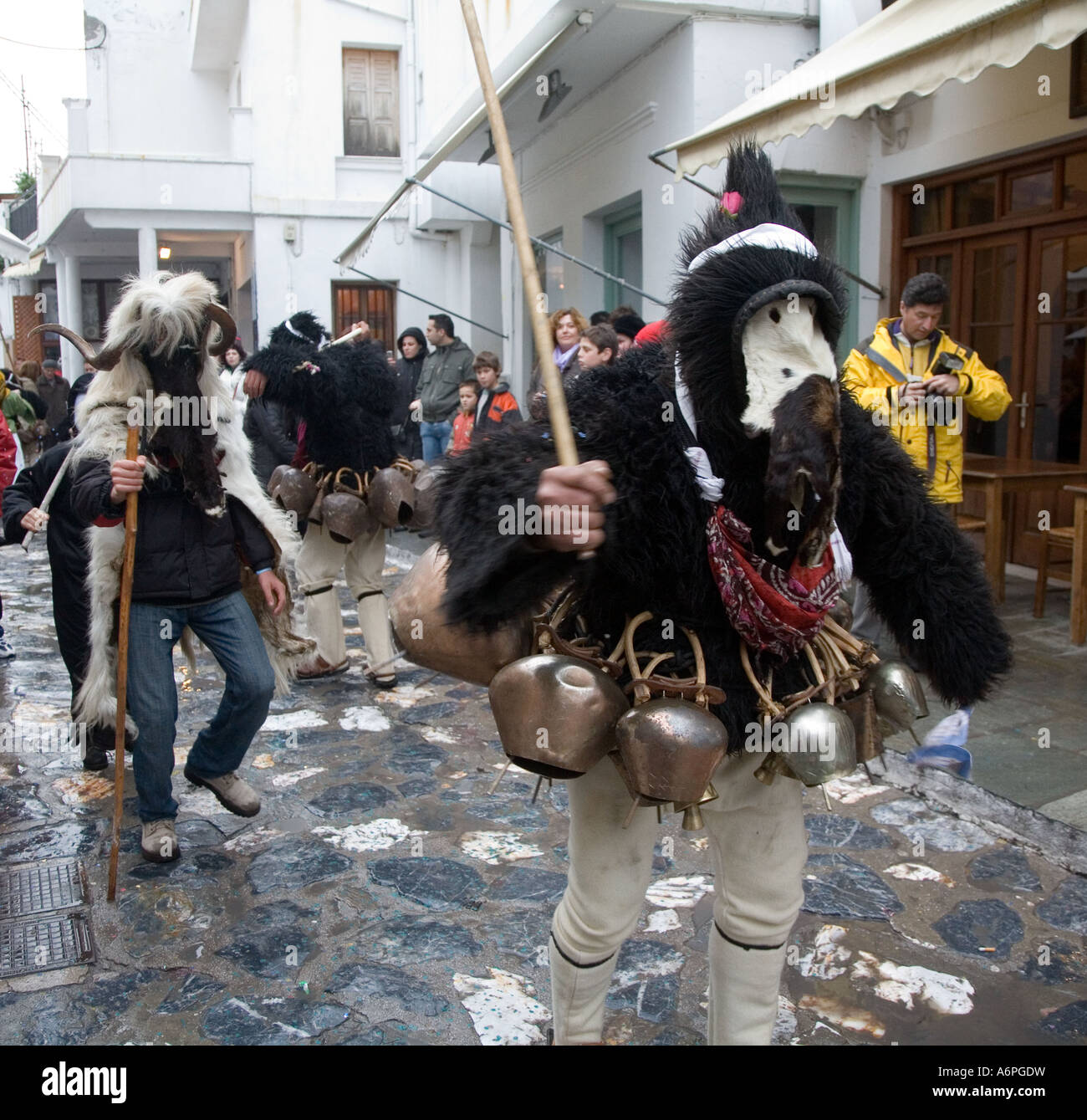 Goatmen At The Skyrian Goat Festival Skyros Greek Islands Greece Hellas ...