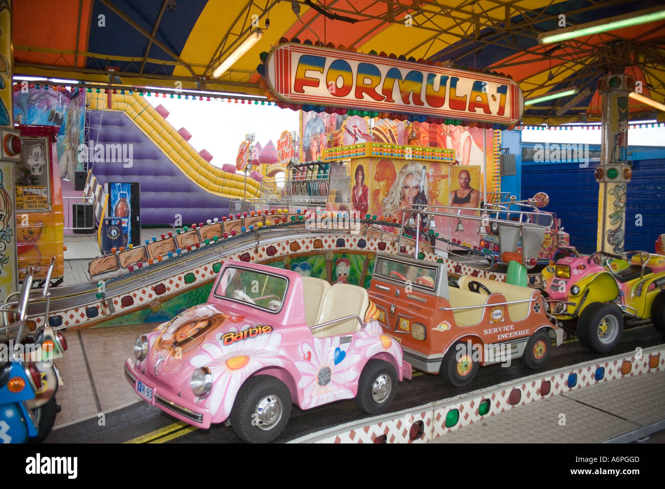 Fun fair on south pier, Blackpool,Lancashire,England Stock Photo - Alamy
