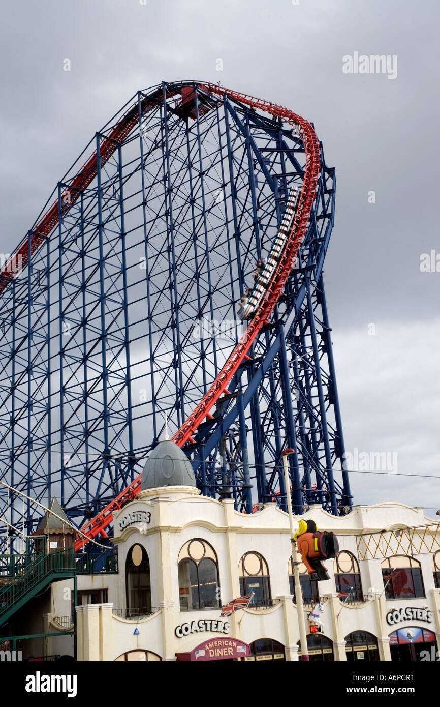 The big dipper ride at the Blackpool Pleasure Beach, Blackpool ...