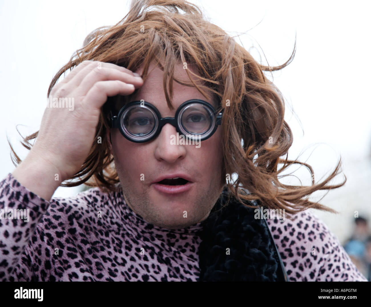Man In Drag At The of The Carnival Skyrian Goat Festival Skyros Greek ...