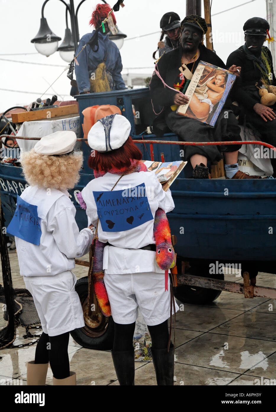 Women at The Carnival Of The Goat Festival Skyros Greek Islands Greece ...