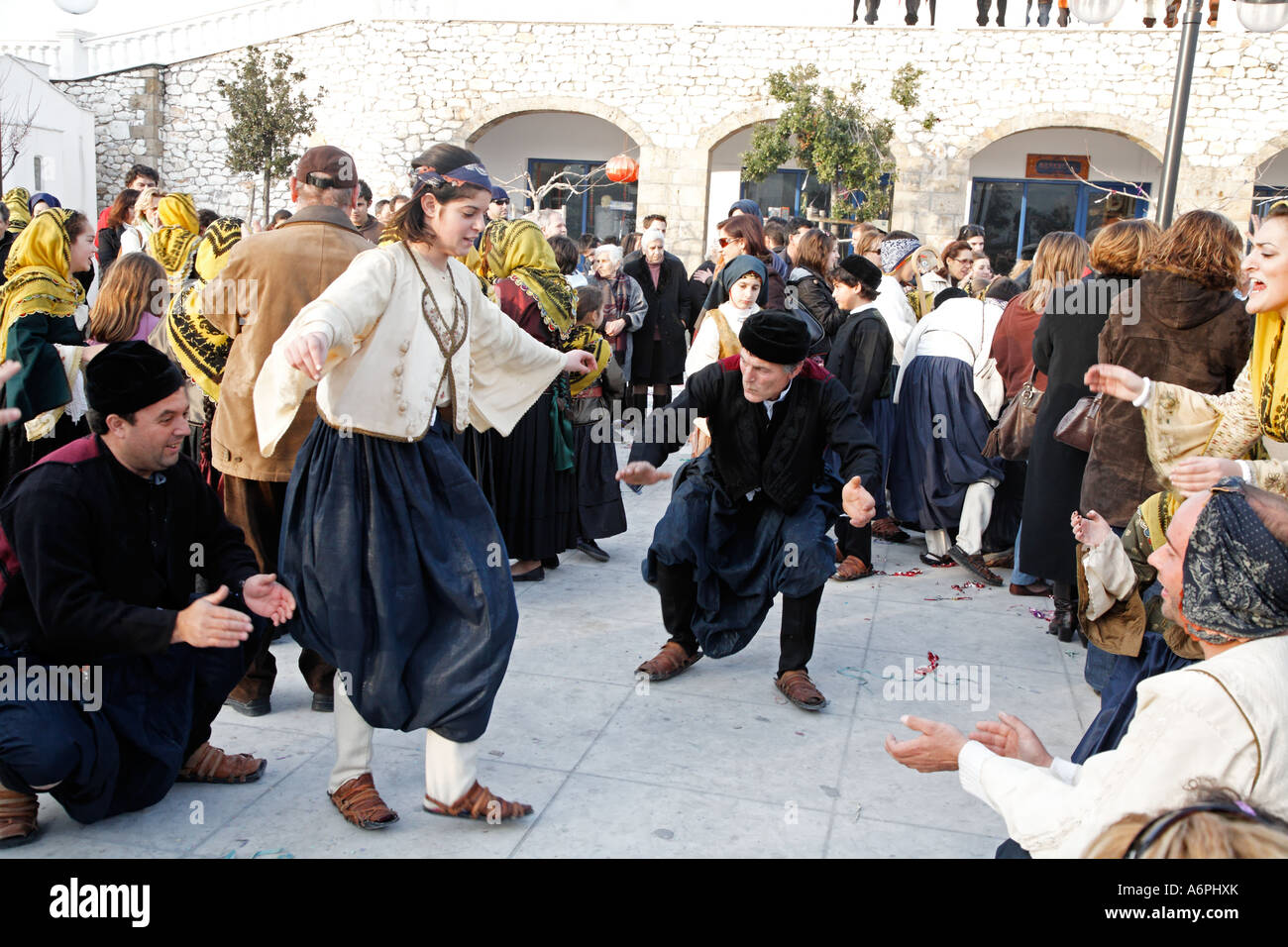 Lady Dancer At Clean Monday Celebrations Aprokreas Skyrian Festival ...