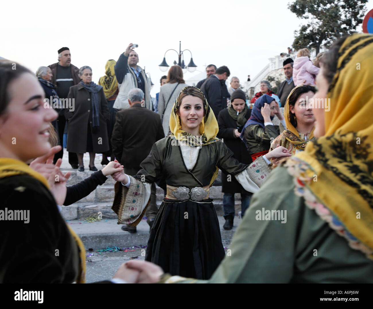 Dancers Clean Monday Aprokreas Skyrian Festival Skyros Greek Islands ...