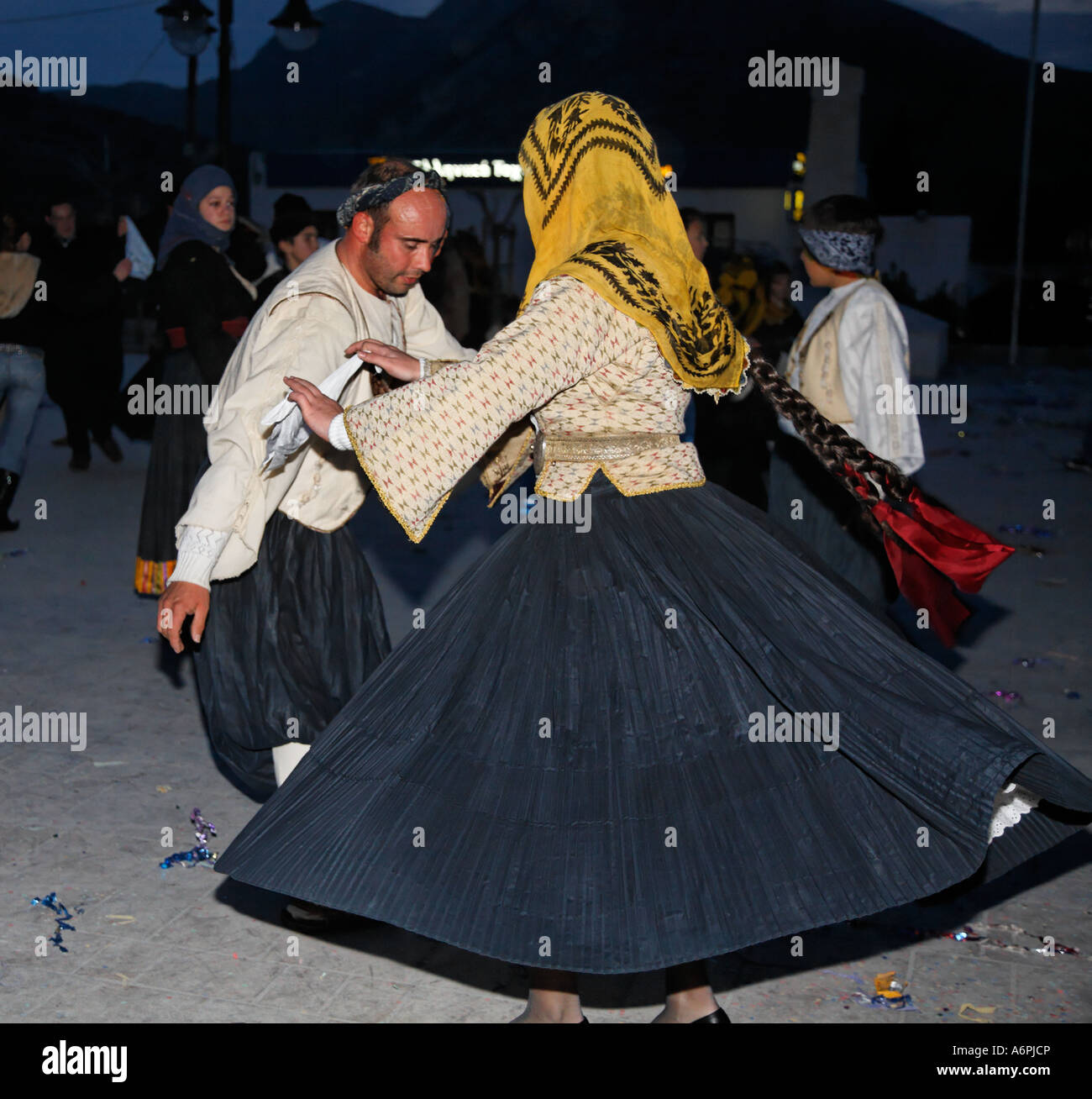 Couple At The Clean Monday Celebrations Aprokreas Skyrian Festival ...