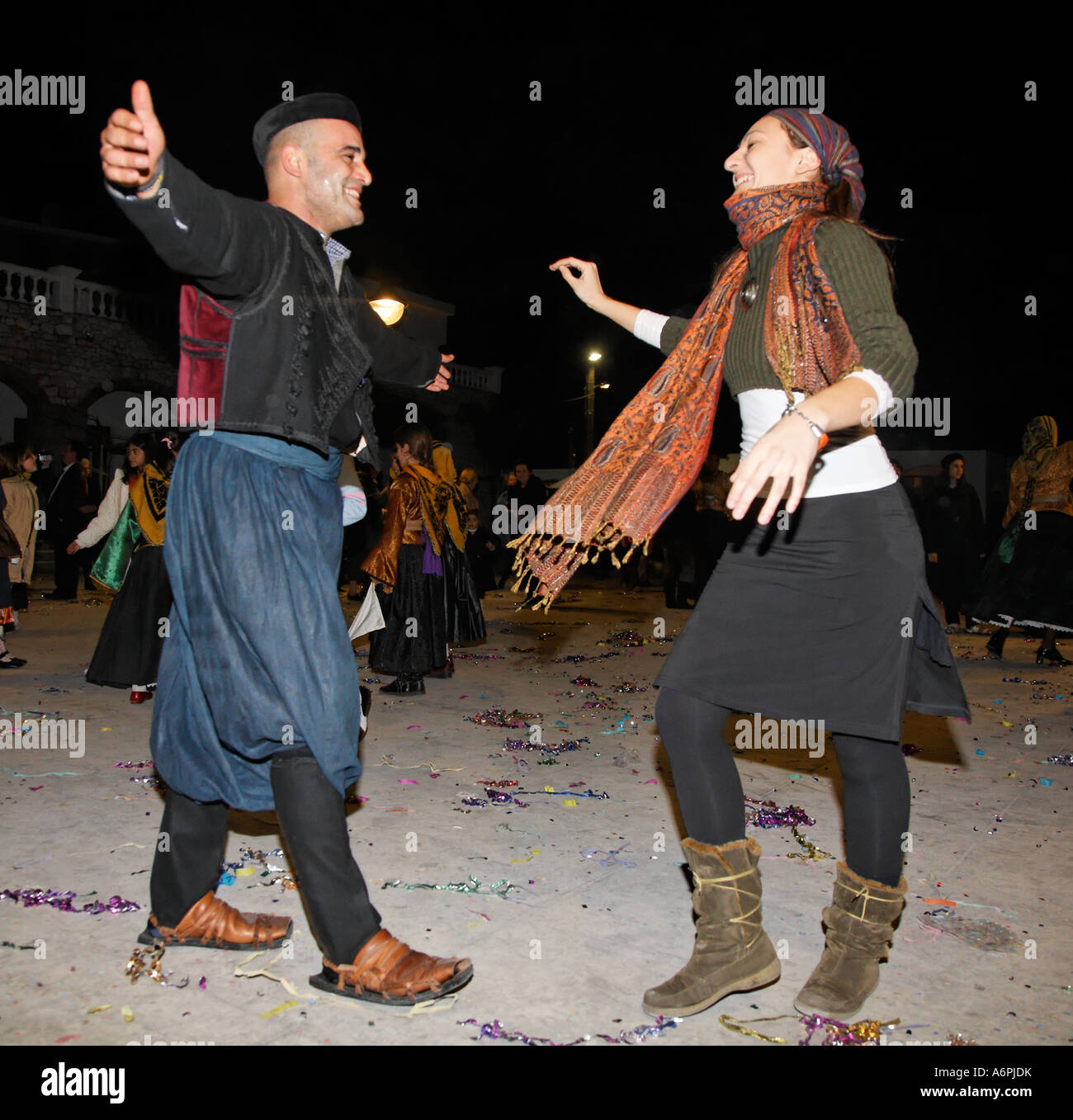 Couple At The Clean Monday Celebrations Aprokreas Skyrian Festival ...